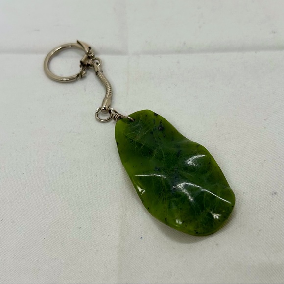 Unmarked | Accessories | Vintage Polished Green Jade Keychain | Poshmark